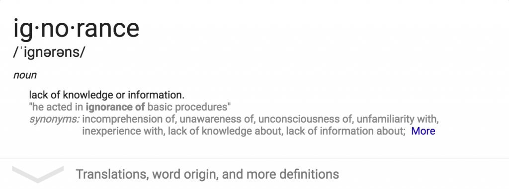 Don't Let Your Ignorance Get In The Way Of Success - Daredevil Production